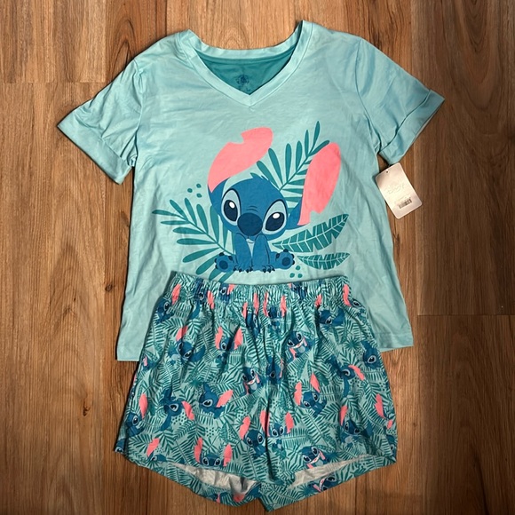 Disney | Intimates & Sleepwear | Disney Stitch Pajama Set | Poshmark
